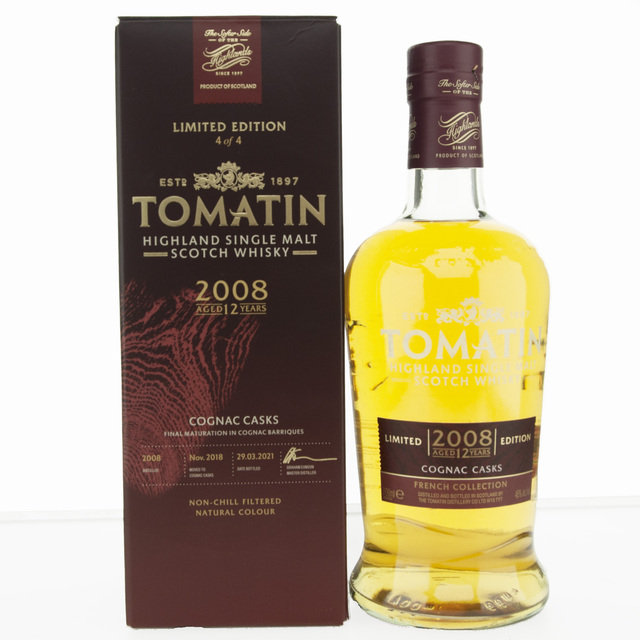 Tomatin 2008 12yo Cognac Cask 1PK - French Collection