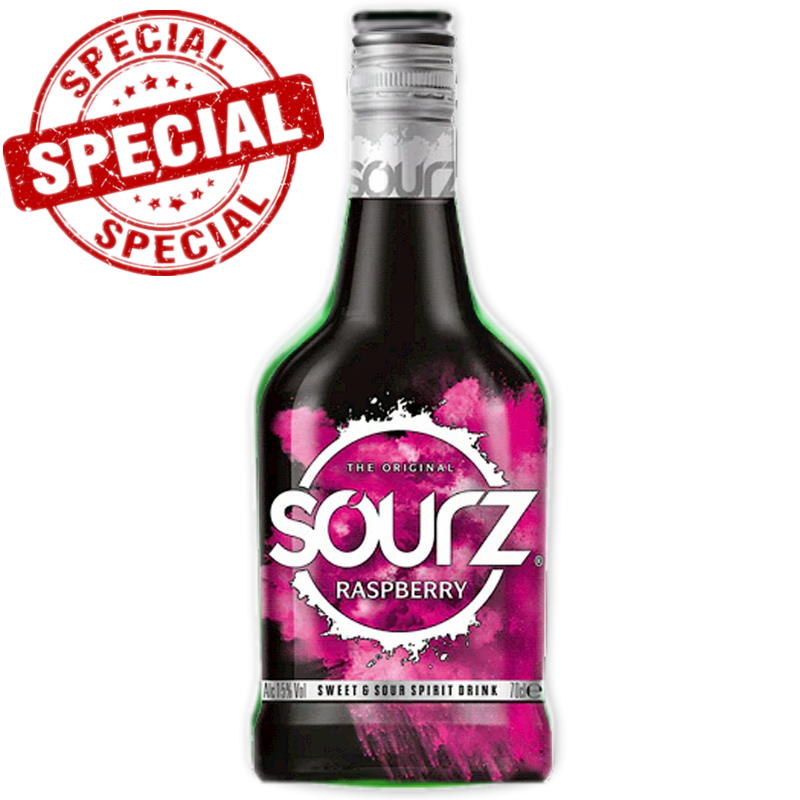 Sourz Raspberry 700ml 6PK - Full Case Deal..